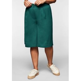 Bermudas sheego "Große Größen" Gr. 44, Normalgrößen, grün (opalgrün) Damen Hosen Kurze