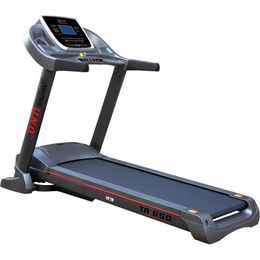 Laufband Motive Fitness by U.N.O. "TR 650" Laufbänder Gr. ohne Unterlegmatte, grau (grau, schwarz) Bestseller Sportgeräte