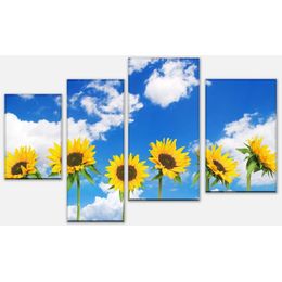 wandmotiv24 Mehrteilige Bilder Sonnenblumen