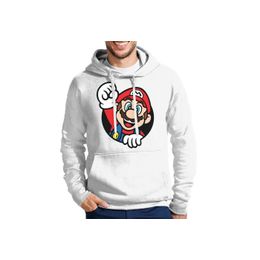 Blondie & Brownie Blondie & Brownie Hoodie Herren Super Mario Faust Nerd Konsole Gaming Spiel Retro mit Kapuze