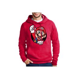 Blondie & Brownie Blondie & Brownie Hoodie Herren Super Mario Faust Nerd Konsole Gaming Spiel Retro mit Kapuze