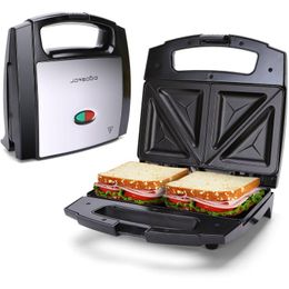 Aigostar - Sandwichmaker 800W,Sandwichtoaster,Panini Grill,Antihaftbeschichtung,doppelseitiges Backen bei konstanter Temperatur,Schwarz