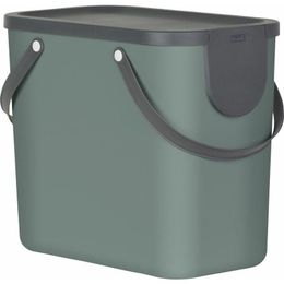 Rotho - Mülltrennungssystem Albula 25 l mistletoe green Recyclingbehälter Müll- & Abfalleimer