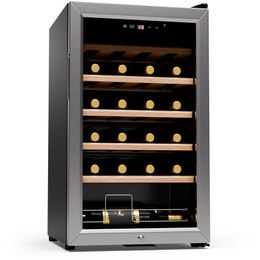 Klarstein Weinkühlschrank,1 Zone Getränkekühlschrank, Leiser Indoor/Outdoor Kühlschrank, 63 Liter Flaschenkühlschrank Klein, Weinschrank für Getränke,