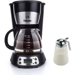 Digitale Kaffeemaschine 8 Tassen 0,75 Ltr. Glaskanne, Timer & Milchkännchen