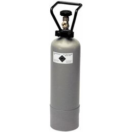 ich-zapfe CO2 Flasche, Kohlensäure Flasche, Kohlendioxid Gasflasche - 2,0 kg - Farbe: Grau