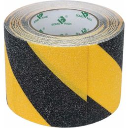 Minkurow - Selbstklebendes Anti-Rutsch-Klebeband für Treppen, Sicherheitsband, gelb-schwarzes Anti-Rutsch-Klebeband, Warnbänder,