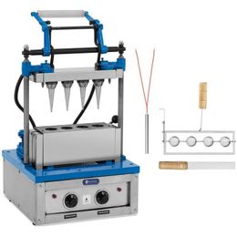 ROYAL CATERING - Waffeleisen für Eiswaffeln 100 - 120 Waffeln/h 47 x 112 mm 2400 w