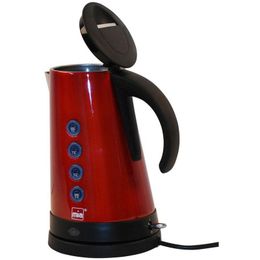 etc-shop - Wasserkocher Edelstahl Wasserkocher rot schwarz Küchenmaschine, Anti-Rutsch Wasserstandanzeige Anti-Kalkfilter, 1,7L, max. 2200 Watt