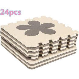 Skecten - 24×Puzzlematte Kinder Spielmatte Schutzmatte Bodenmatte Krabbelmatt Spielteppich