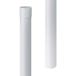 Inefa - Fallrohr 200 cm pvc, Weiß, dn 75 - Weiß