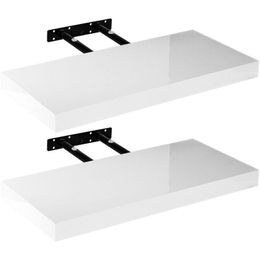 Wandboard 2er Set Volato Länge 60 cm Artiksweiß - stilista