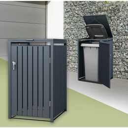 Mülltonnenbox für 1 Tonne 240L 68x80x116,3 cm Stahl - ML-Design