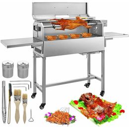 25 w Charcoal bbq Grill Edelstahl 27.5x79cm 220V 50HZ Holzkohlegrill Grillwagen Grill für Gourmetgerichte - Vevor