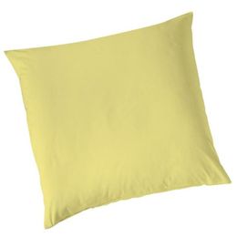 Kissenbezug Jersey gelb, 80 x 80 cm Dekokissen - Vario