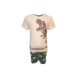 Jurassic World Schlafanzug Dino T-REX (2 tlg) Kinder Pyjama Set kurzarm