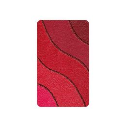 Badteppich Wave rubin, 60 x 90 cm Badteppiche & Vorleger - Kleine Wolke
