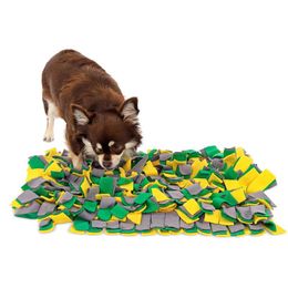 Schnüffelteppich für Hunde Suchteppich Trainingsmatte (s) 50 x 34 cm gelb-grün - Lionto