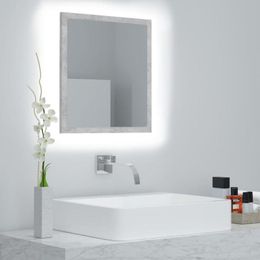 LED-Badspiegel,Wandspiegel,Badzimmer Spiegel Betongrau 40x8,5x37 cm Acryl AGHDE955381 MAISONCHIC