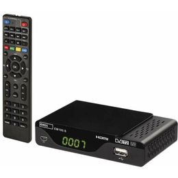 DVB-T2 hd Receiver H.265 hevc mit usb, hdmi, scart und Koaxial-Anschluss, Fernbedienung und Infrarot-Sensor, J6014 - EMOS