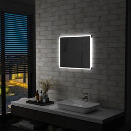 Badezimmer-Wandspiegel mit led und Touch-Sensor Badspiegel Spiegel mit Licht 60 x 50 cm BNTED938739 MAISONCHIC