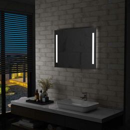 Badezimmer-Wandspiegel mit led Badspiegel Spiegel mit Licht 80 x 60 cm BNTED995192 MAISONCHIC