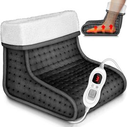 Fußwärmer Anthrazit mit 6 Temperaturstufen & Timer Fußheizung elektrisch Überhitzungsschutz & Abschaltautomatik - sinnlein