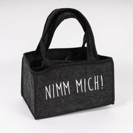 INDA-EXCLUSIV 6er Filz Männerhandtasche Flaschenhalter -M290946-nimmmich