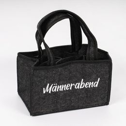 INDA-EXCLUSIV 6er Filz Männerhandtasche Flaschenhalter -M290946-maennerabend