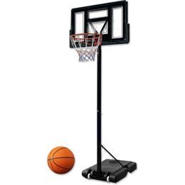Froadp - Basketballkorb für Indoor Outdoor 230-305cm Höhenverstellbar Basketballständer mit Ständer Basketbälle und Aufblasbare Pumpen für Kinder &