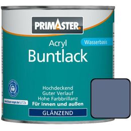 Acryl Buntlack 375ml Taubenblau Glänzend Wetterbeständig Holz & Metall - Primaster