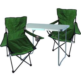 Mojawo 3-teiliges Campingmöbel Set Grün-MMC330871+2xMPO2432