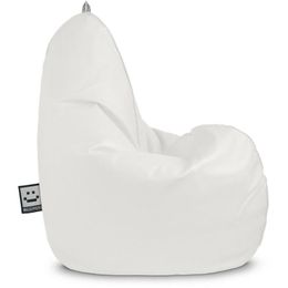 Happers - Sitzsack Birne Relax aus Kunstleder Weiß xl Weiß - Weiß