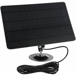Micro-USB-Solarpanel 10 w 5 v 2000 mAh 360-Grad-Drehung Wasserdichtes an der Wand befestigtes monokristallines Silizium-Solarpanel für USB-Kamera,