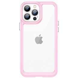 Outer Space Case Hülle Cover Handy-Hülle Schutz Hardcover Gelrahmen kompatibel mit iPhone 7 Pink