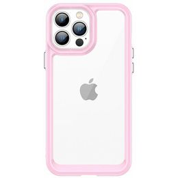 Outer Space Case Hülle Cover Handy-Hülle Schutz Hardcover Gelrahmen kompatibel mit iPhone 8 Pink