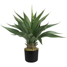 Decovego - Aloe Vera Pflanze Kunstpflanze 54 cm Künstliche Plastik Pflanze im Topf Kunstbaum Künstlich Pflanze Zimmerpflanze Sukkulente