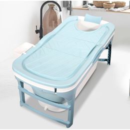 VINGO Faltbaren Badewanne 118x60x50cm zu entspannen fur Erwachsene 118x60x50cm Ideal für kleine Badezimmer Mobile tragbare Klappbadewanne zum Aufstellen