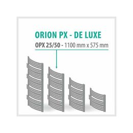 TERMX Orion Premium Anthrazit - Badheizkörper Handtuchheizkörper Handtuchheizung Handtuchheizer Höhe: 1100 mm - Breite: 575 mm