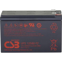 CSB - Battery ups 12580 high-rate UPS12580F2 Bleiakku 12 v 9.4 Ah Blei-Vlies (agm) (b x h x t) 151 x 9