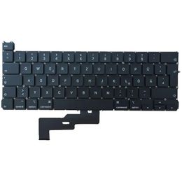 TRADESHOP Laptop Notebook Tastatur Deutsch qwertz Schwarz ohne Rahmen kompatibel mit Apple MacBook Pro Retina 13 A2289 emc 3456 (2020) - Trade-shop