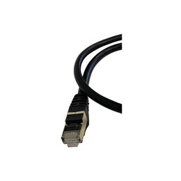 3m Patchkabel Netzwerkkabel CAT7 rund Internet schwarz Patch Kabel