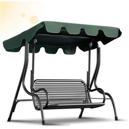 Sonnendach ersatzdach Hollywoodschaukel Sitzer Winddicht Sonnenschutz 210x145cm Grün - Grün - Swanew