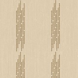 Pailletten Tapete in Beige Gold Elegante Vliestapete mit Flock für Wohnzimmer und Esszimmer Edle Wandtapete mit Streifen Design im Metallic Look