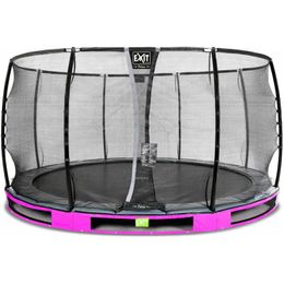 EXIT Toys - EXIT Elegant Premium Inground-Trampolin ø427cm mit Deluxe Sicherheitsnetz - lila