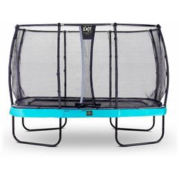 EXIT Elegant Premium Trampolin 244x427cm mit Deluxe Sicherheitsnetz - blau