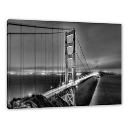 Pixxprint Leinwandbild Golden Gate Bridge San Francisco