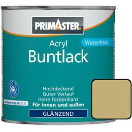 Acryl Buntlack 375ml Beige Glänzend Wetterbeständig Holz & Metall - Primaster