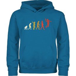 Shirtracer Hoodie Handball Evolution Vintage Kinder Sport Kleidung