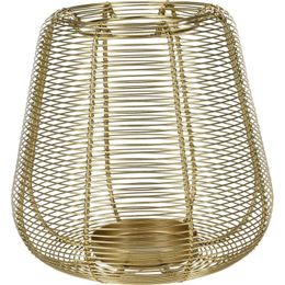 Home Styling - Teelichhalter aus Metall, golden, ø 17,5 cm